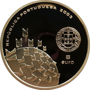 Portuguese Silver 8 Euro "Values of Football - Celebration" 2003 KM ...