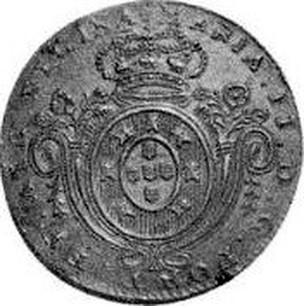 Portuguese 80 Reis "Maria II in Exile" 1829 KM# Pn4 | coinscatalog.NET