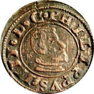 Spanish 16 Maravedis "Philip IV" 1661-1664 KM# 172.3 | coinscatalog.NET