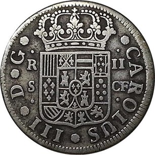 Spanish Silver 2 Reales "Sevilla" 1760-1771 KM# 388.2 | coinscatalog.NET