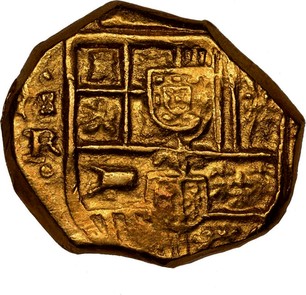 Spanish Gold 4 Escudos "Sevilla" 1630-1664 KM# 56.2 | coinscatalog.NET