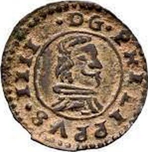 Spanish 8 Maravedis "Philip IV" 1661 KM# 12.8 | coinscatalog.NET