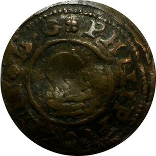 Spanish 8 Maravedis "Madrid" 1662-1664 KM# 171.4 | coinscatalog.NET