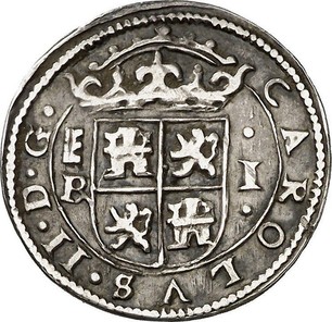 Spanish Silver Real "Charles II" 1681 KM# 193 | coinscatalog.NET