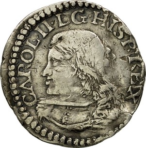 Spanish Silver Real "Charles II" 1693-1698 KM# 50 | coinscatalog.NET