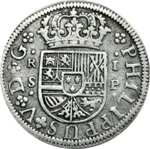 Spanish 1/10 Oz Silver Real "Felipe V Cuenca and Seville" 1717-1729 KM ...