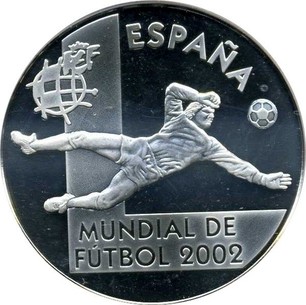 Spanish Silver 10 Euro "Football World Cup in Korea and Japan ...