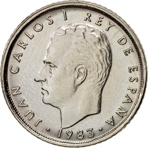 Spanish 10 Pesetas "Juan Carlos I" 1983-1985 KM# 827 | coinscatalog.NET