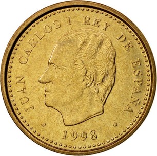 Spanish 100 Pesetas "Juan Carlos I" 1998-2000 KM# 989 | coinscatalog.NET