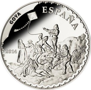 Spanish Silver 50 Euro "Spanish Museum Treasures - Goya" 2014 KM# 1318 ...