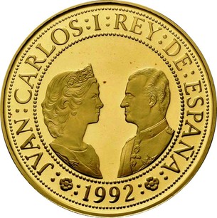 Spanish Gold 80000 Pesetas "Hammer minting" 1992 KM# 1005 ...