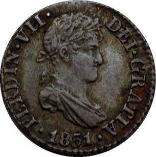 Real de Plata Español "Sevilla" 1830-1833 KM# 462.4 | coinscatalog.NET