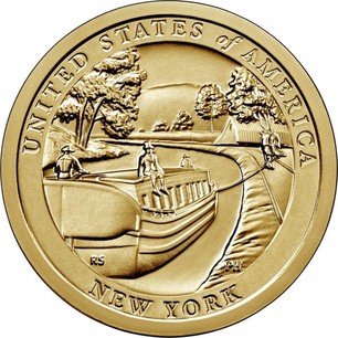 USA $1 "New York" 2021 | coinscatalog.NET