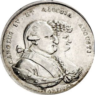 Spanish Silver 1 Real "Carolus IV et Aoysia Augusti" 1789 ...