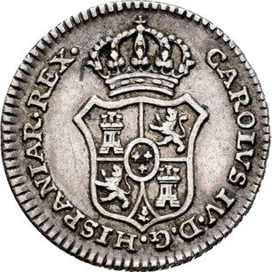 Spanish Silver 1 Real "CAROLVS IV" 1789 | coinscatalog.NET