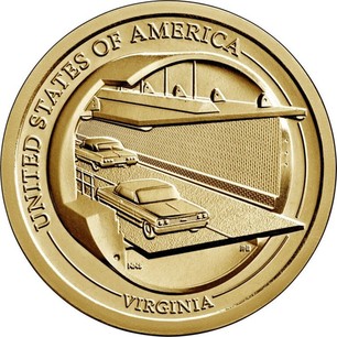 USA $1 "Virginia" 2021 | coinscatalog.NET