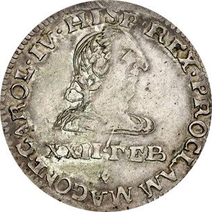 Spanish Silver 2 Reales "Carol IV Balearis minor" 1789 | coinscatalog.NET