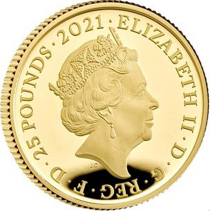 Great Britain Gold 25 Pounds "HRH The Prince Philip" 2021 ...