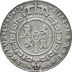 Spanish Silver 4 Reales "CAROLUS IV PHARUM LUCIFERI" 1789 ...