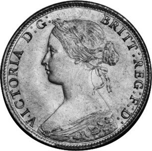 Canadian One Cent "Victoria- pattern" 1861 KM# Pn1 | coinscatalog.NET