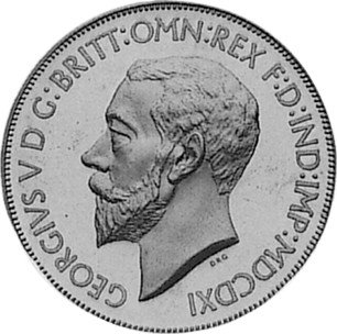 Gran Bretaña Plata 1 Corona "George V" 1911 X# 95 | coinscatalog.NET
