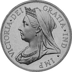Great Britain Silver 1 Double Florin "Victoria" 1893 X# 84 ...