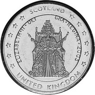 Great Britain 1 Euro "Elizabeth II - pattern" 2003 X# Pn16 ...