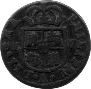 Spanish 1 Treseta "Philip V" 1710-1716 | coinscatalog.NET