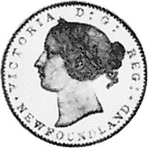 Canadian Silver 10 Cents "Victoria- pattern" 1865 KM# Pn11 ...