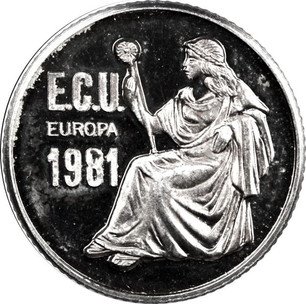 Greek Silver ECU "Ecu coinage" 1981 X# 10 | coinscatalog.NET