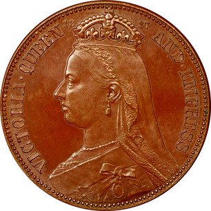 Great Britain One Penny "Victoria" 1887 X# 45 | coinscatalog.NET
