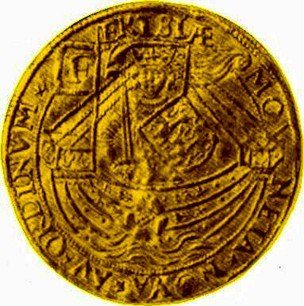 Dutch Gold Rose Noble Friesland Province Standard Coinage 1600-1602 KM ...