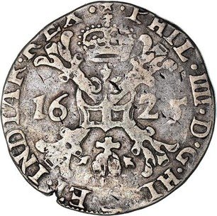 Dutch Silver 1/2 Patagon "Philip IV" 1625-1632 KM# 46.5 | coinscatalog.NET