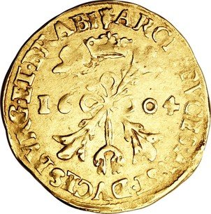 Dutch Gold 2 Albertins "Albert & Isabella" 1601-1609 KM# 10.1 ...