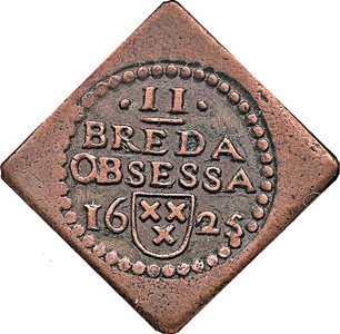 Dutch 2 Stuivers "Klippe" 1625 KM# 2 | coinscatalog.NET
