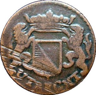 Dutch Duit Utrecht City Standard Coinage 1657-1687 KM# 44 ...