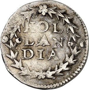 Dutch Silver Duit "Holland Province Coin" 1605 KM# 13a | coinscatalog.NET