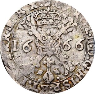 Dutch Silver Patagon "Charles II" 1666-1667 KM# 70 | coinscatalog.NET