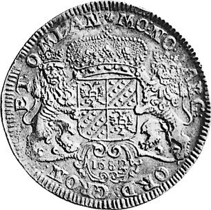 Dutch Silver Silver Rider "Crowned Arms Groningen Ommeland" 1682-1683 ...