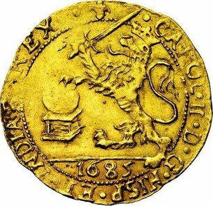 Dutch Gold Souverain D'or "Charles II" 1666-1685 KM# 65 | coinscatalog.NET