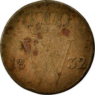 Dutch 1/2 Cent "William I" 1818-1837 KM# 51 | coinscatalog.NET