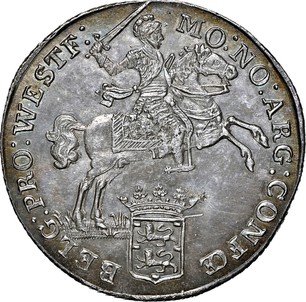 Dutch Silver 1/2 Ducaton (1/2 Silver Rider) "Provincia de Frisia ...