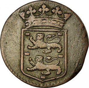 Dutch 1 Duit Friesland Province Standard Coinage 1729-1794 KM# 131 ...