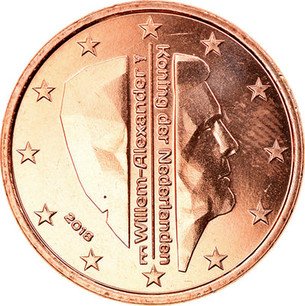 Dutch 5 Euro Cent "5 Years Reign of Willem-Alexander" 2014-2024 KM# 346 ...