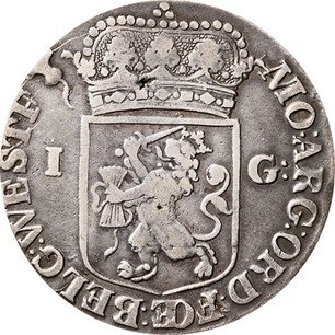 Dutch Silver Gulden West Friesland Province Standard Coinage 1715-1738 ...