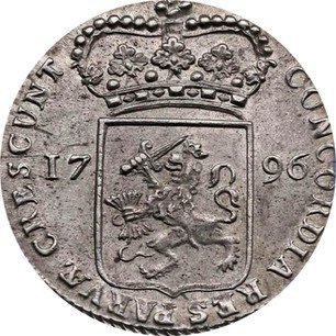 Dutch Silver Rijksdaalder "Bavarian Republic" 1795-1796 KM# 10.5 ...