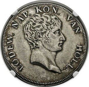 Dutch Silver Rijksdaalder "Louis Napoleon" 1809 KM# 37 | coinscatalog.NET