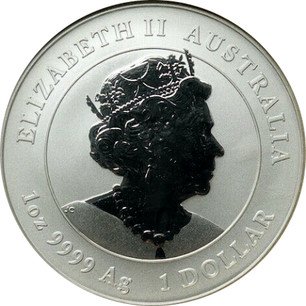 Australian 1 Oz Silver 1 Dollar "Elizabeth II -Year of the Tiger" 2022 ...