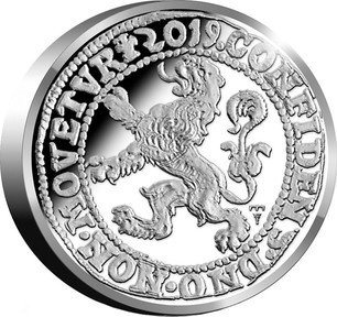 Dutch Silver 1 Ducat "Lion Dollar Restrike -Piedfort" 2019 ...
