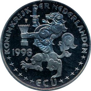 Dutch ECU "Wilhelmina" 1998 | coinscatalog.NET